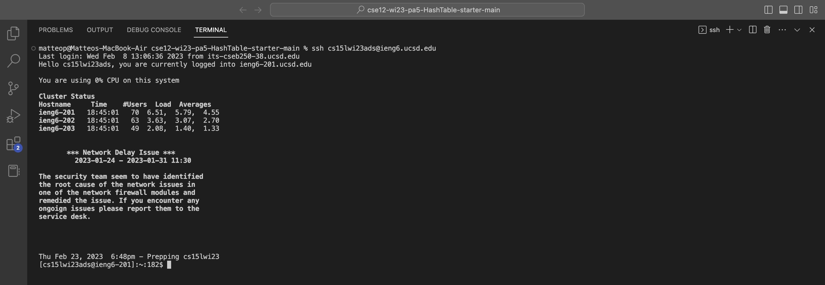 Baseline | cse15l-lab-reports