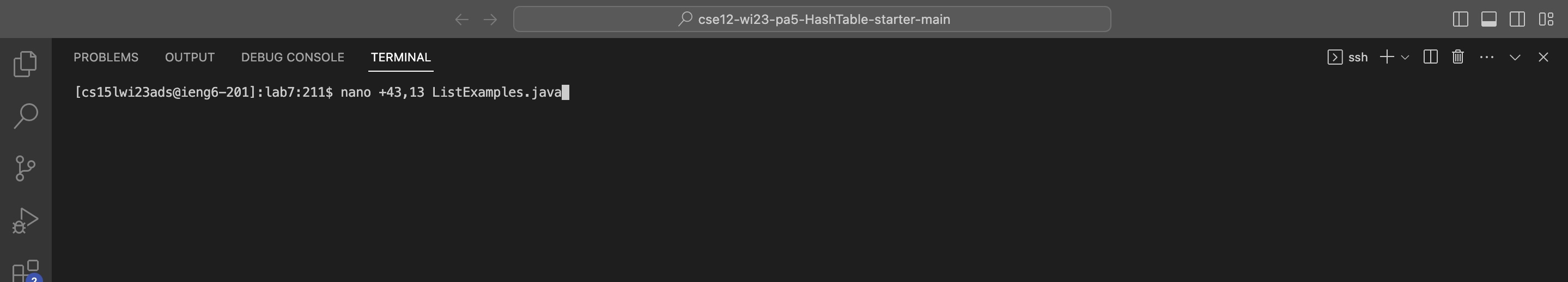 Baseline | cse15l-lab-reports